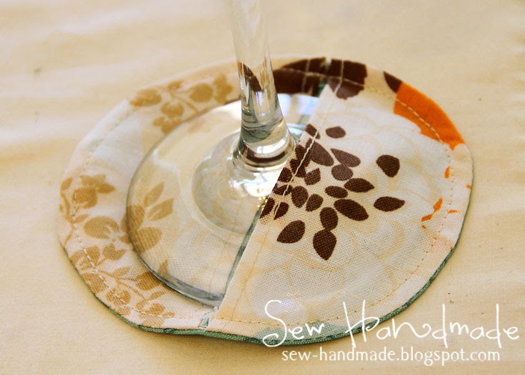 Sew Handmade Wine Coasters A Tutorial