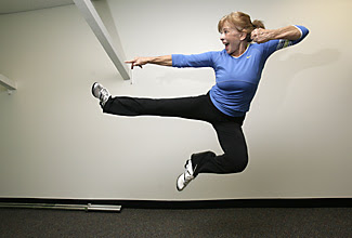 Discover the World: Stuntwoman at 68, that is Sandy Gimpel for you