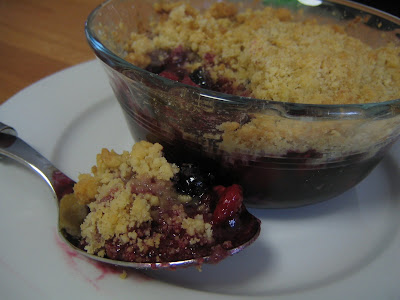 An empty stomach is the best cook: Jumbleberry Crumble