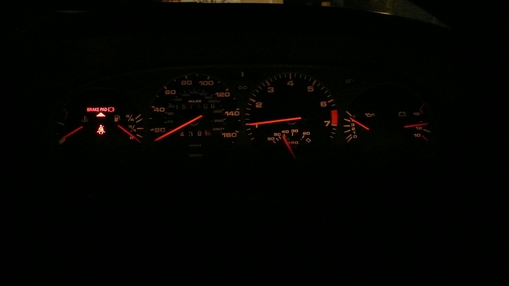 944: 944 Oval Dash Instrument Cluster Lights