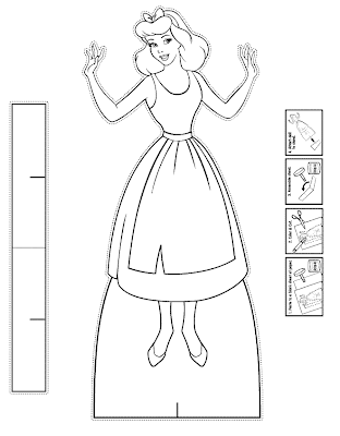 Interactive Magazine: CINDERELLA PAPER DOLL