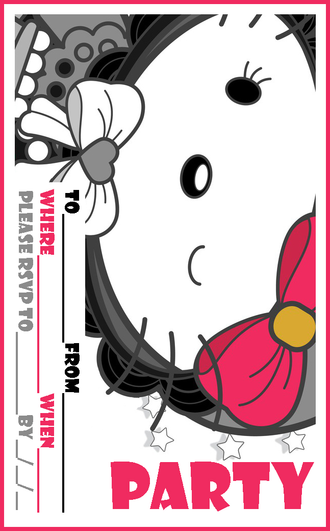 HELLO KITTY COLORING PAGES