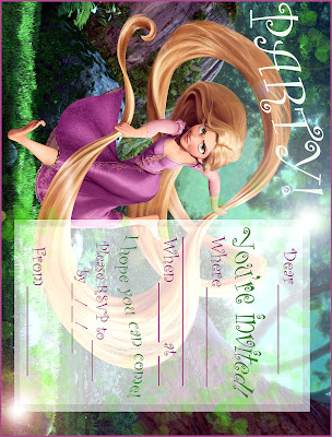 DISNEY'S TANGLED PRINTABLE PARTY INVITATION - FREE | Free World Pics