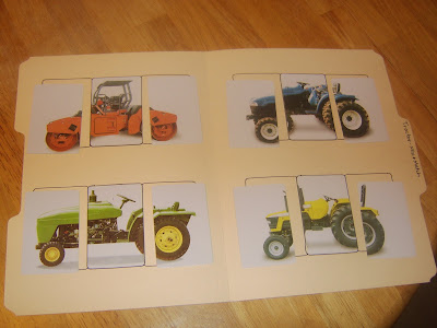 Little Family Fun: File Folder Games: Tractor Puzzles