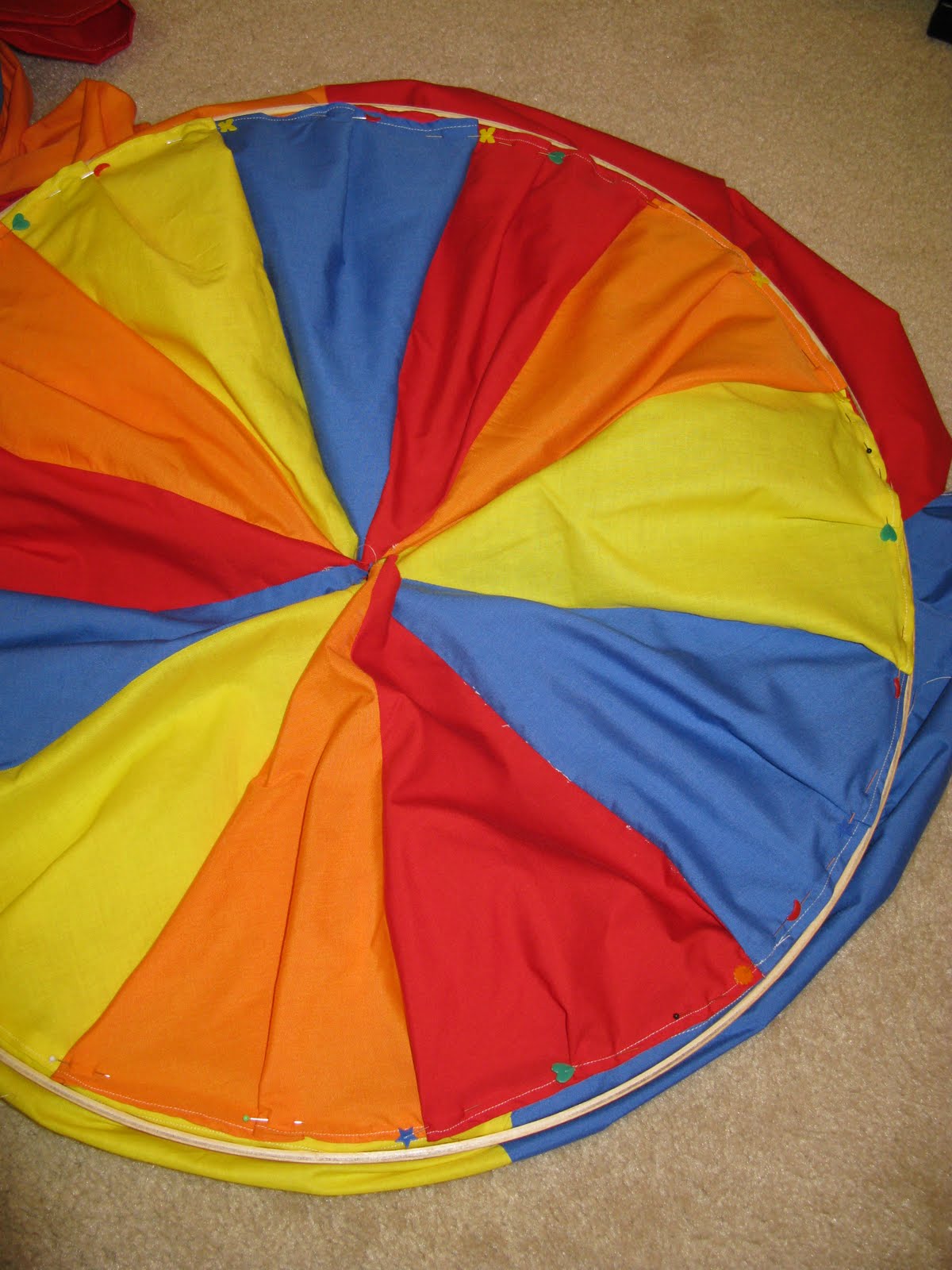 Real Life, One Day at a Time: making a circus tent...