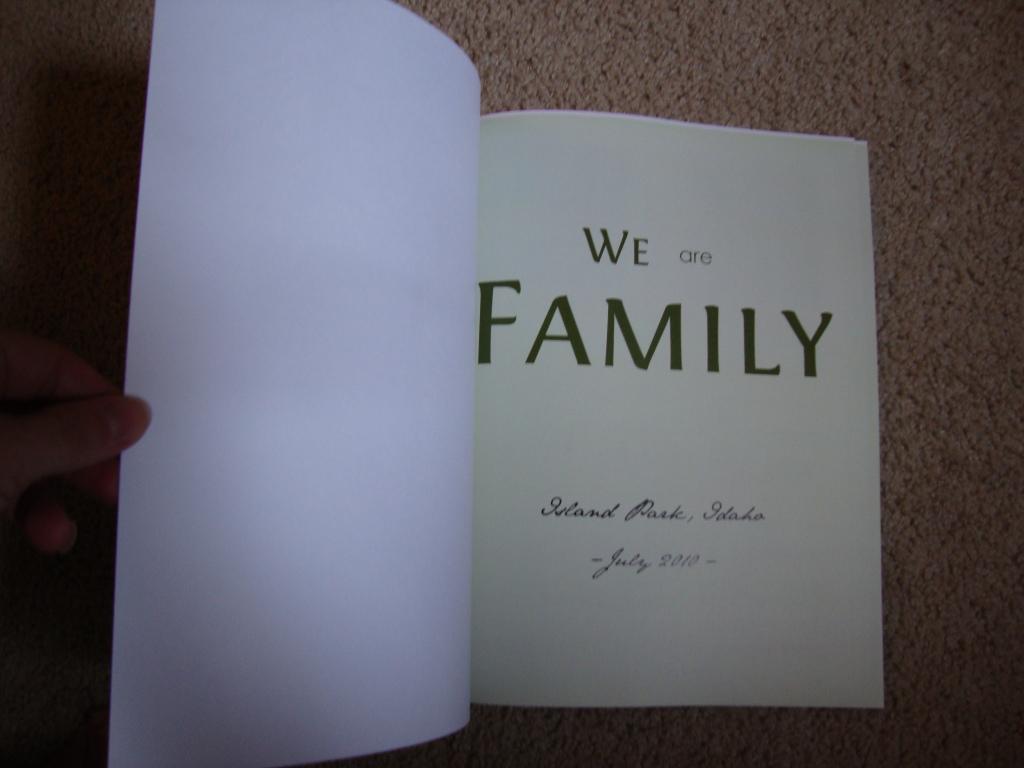 Oh the Hubanity: Family Reunion: Part "The Book"