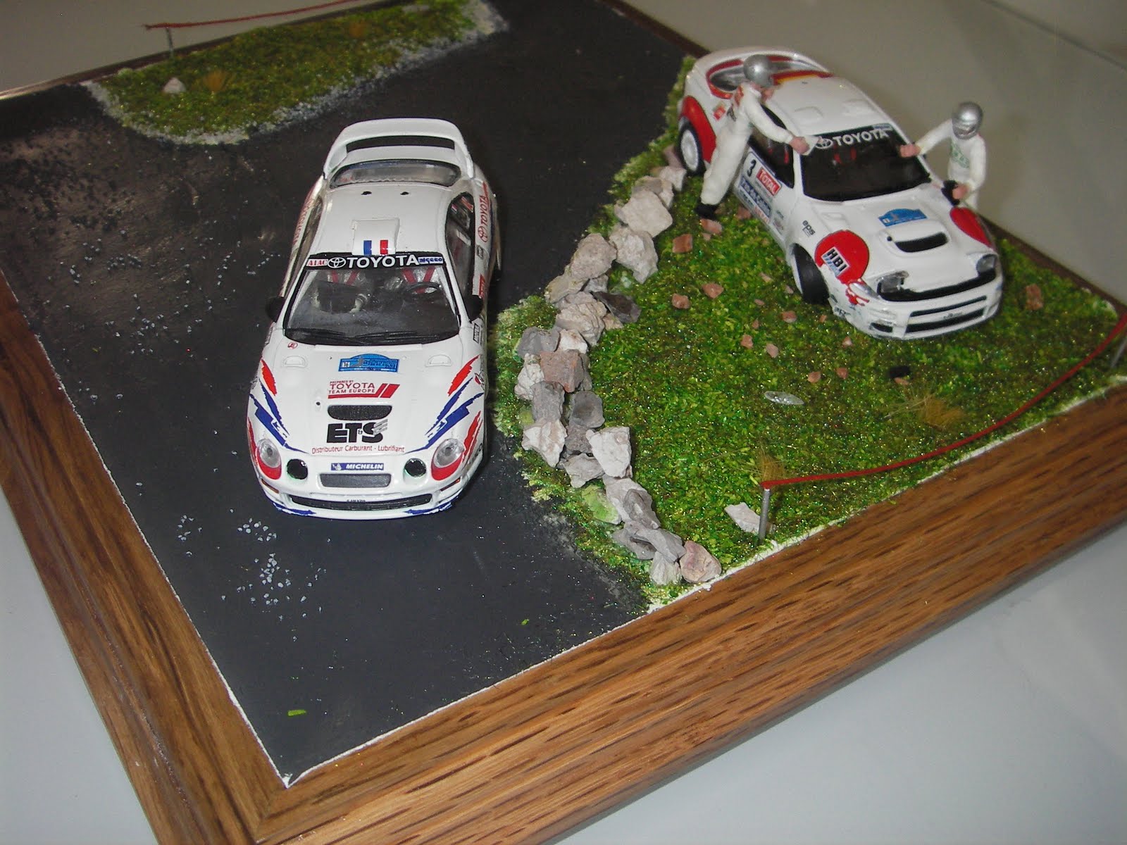 Rally Auto Competition: DIORAMA RALLY DU TOUQUET SORTIE DE ROUTE