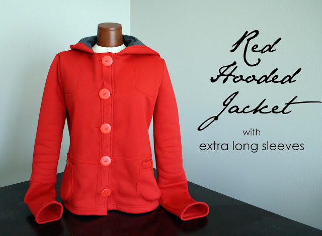 Running With Scissors: Red Fleece Jacket for Fall