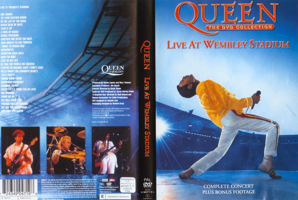DVD FULL: QUEEN LIVE WEMBLEY STADIUM