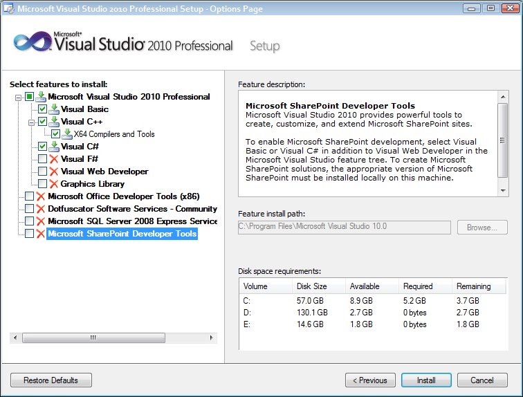Família: Instalaćão do MS Robotics Studio 2008 R3