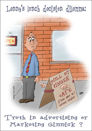 Brain Bounce|Funny Cartoon Humor: Marketing Cartoon: Pull my Finger