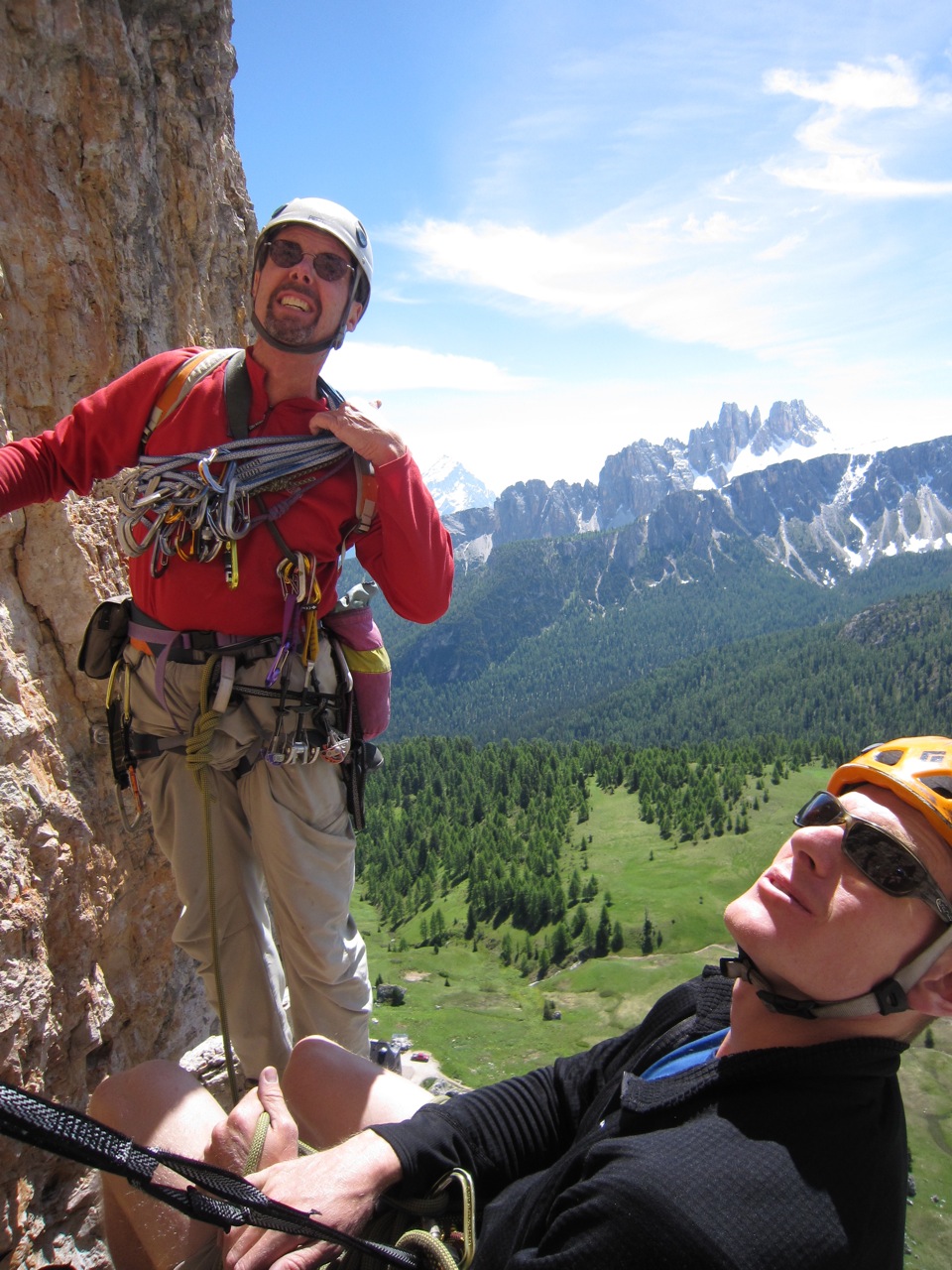 Luc and Cassy: Climbing Cinque Torri
