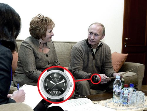 Fashion clothes: Putin - the most steadfast fans Blancpain