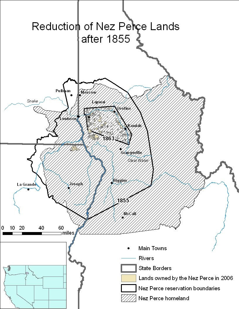 Wednesdays with Gary: Nez Perce Land Map
