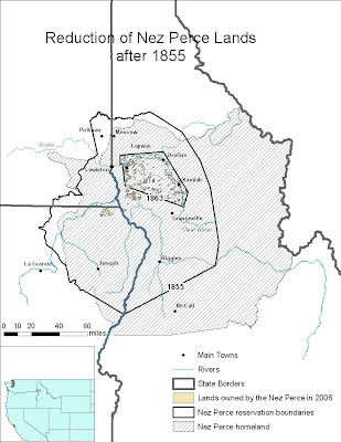 Wednesdays with Gary: Nez Perce Land Map