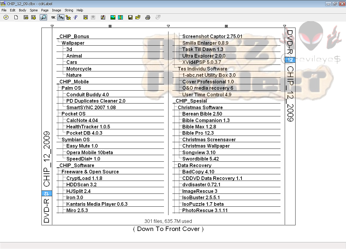 Ayix'Z ProJecT: CDR Label 7.1 | Software Untuk Membuat Daftar Isi CD / DVD