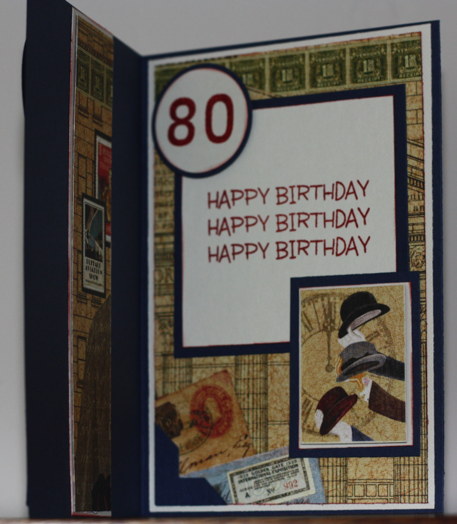 Creations by SAZ: 80th Birthday Card