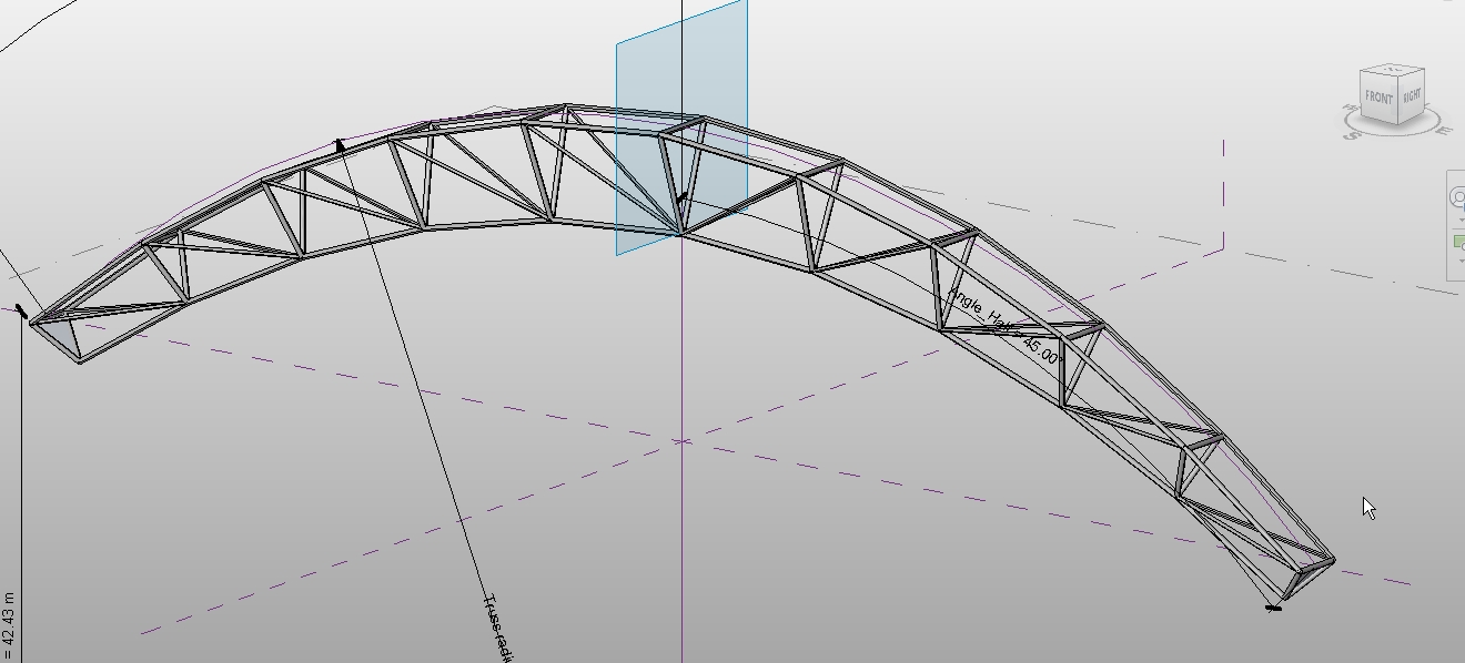 BIM Troublemaker: Parametric Trusses via Curtain Panels 02: Arch Trusses