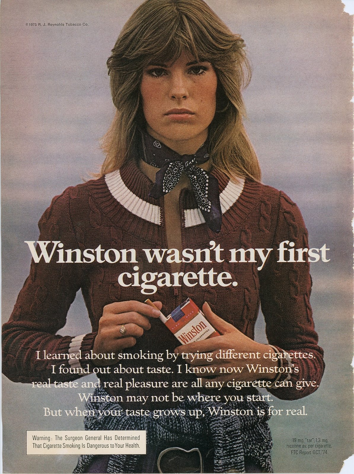 Winston Cigarettes ads (1970s) - Fonts In Use