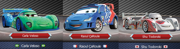 clothes and stuff online: disney pixar cars 2 characters
