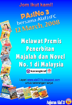 Poster lawatan. : ALAF21FC