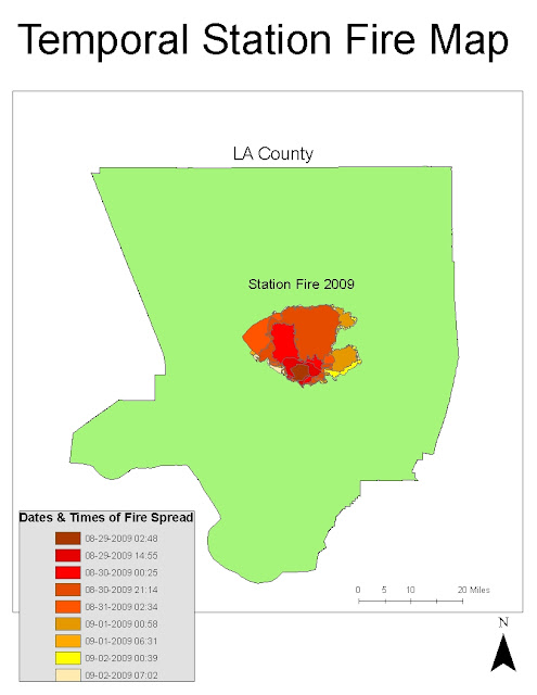 CGillus Geog. 7: Intro to GIS: Lab 7: Mapping the Station Fire in ArcGIS
