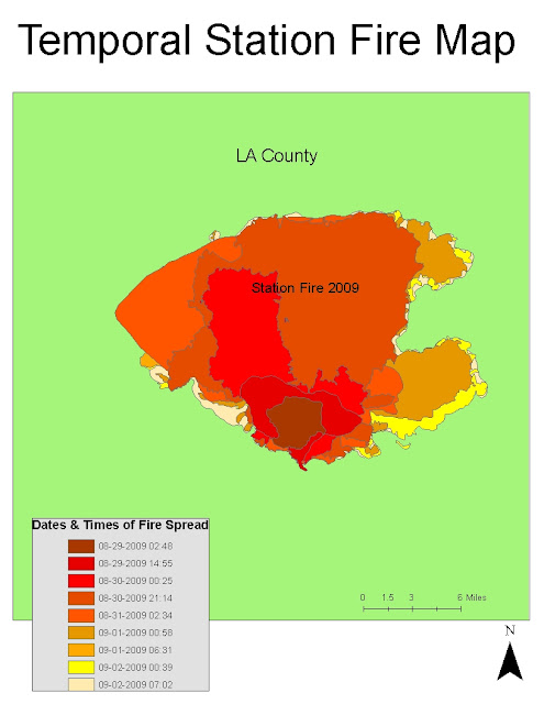 CGillus Geog. 7: Intro to GIS: Lab 7: Mapping the Station Fire in ArcGIS