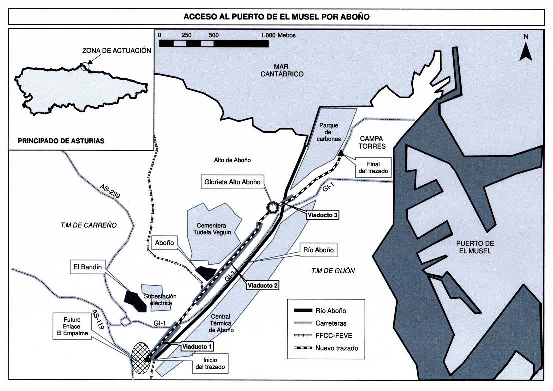 el morrión: Construcción de un nuevo acceso a El Musel por Aboño