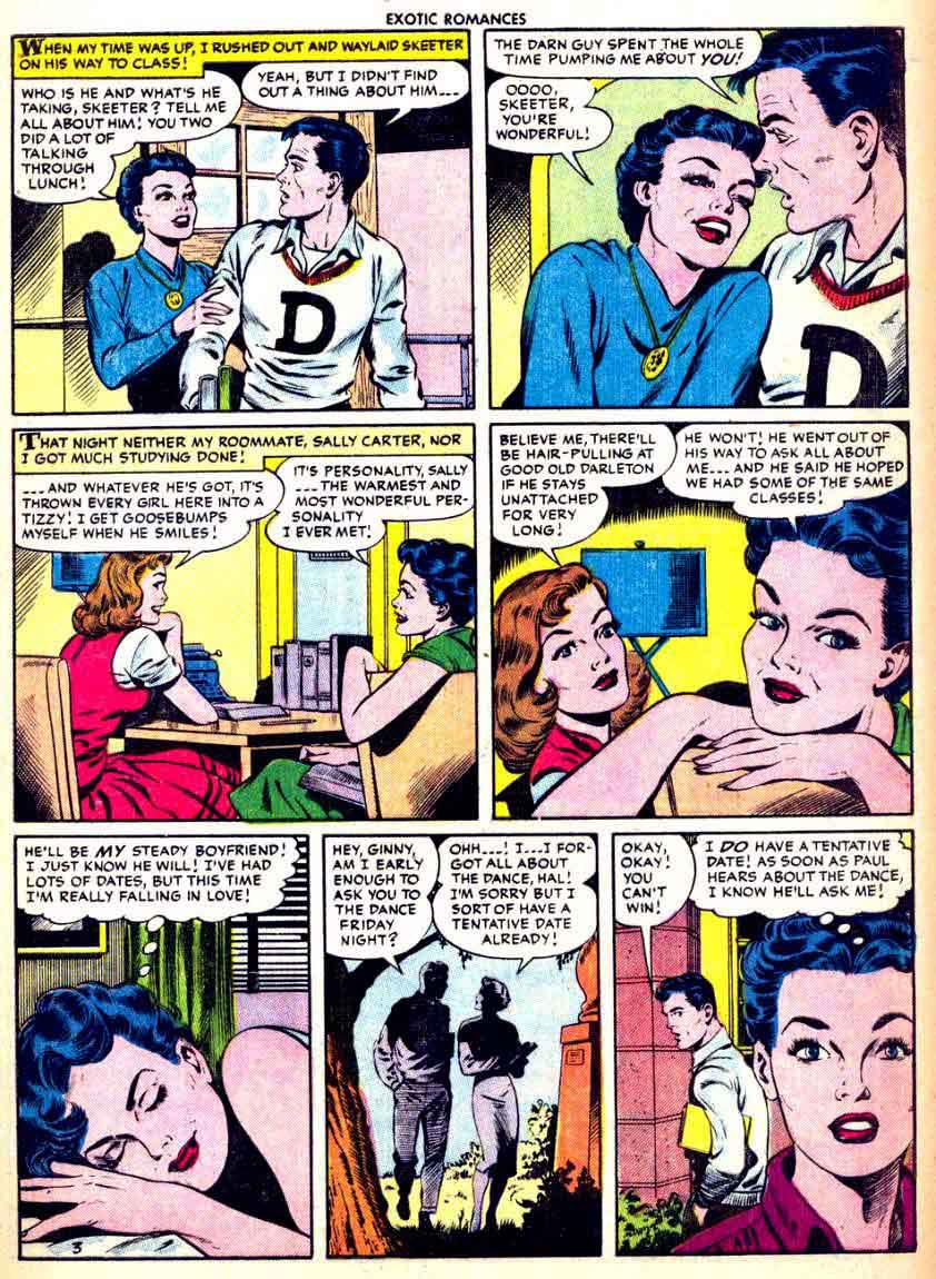 Exotic Romances #28 - Matt Baker art - Pencil Ink