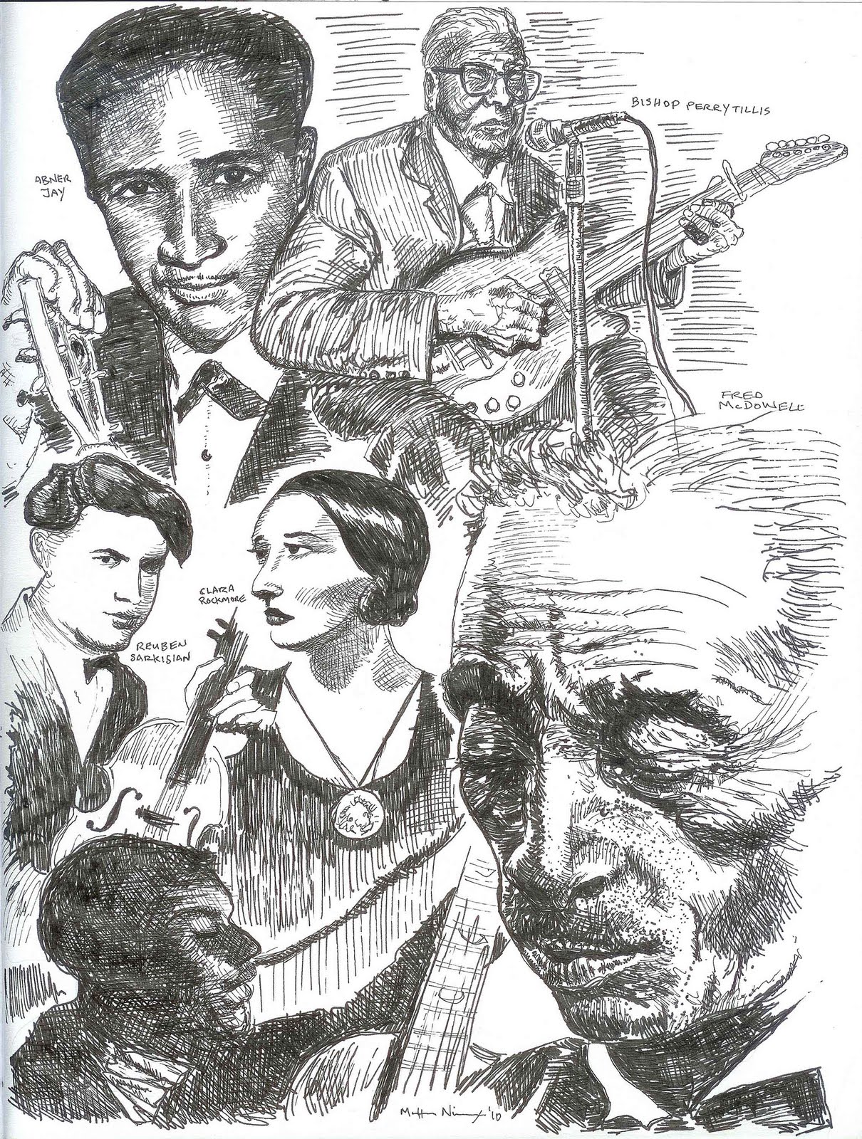 Matthew Nicely: Drawings of People I've Never Met, Most of Whom are Dead