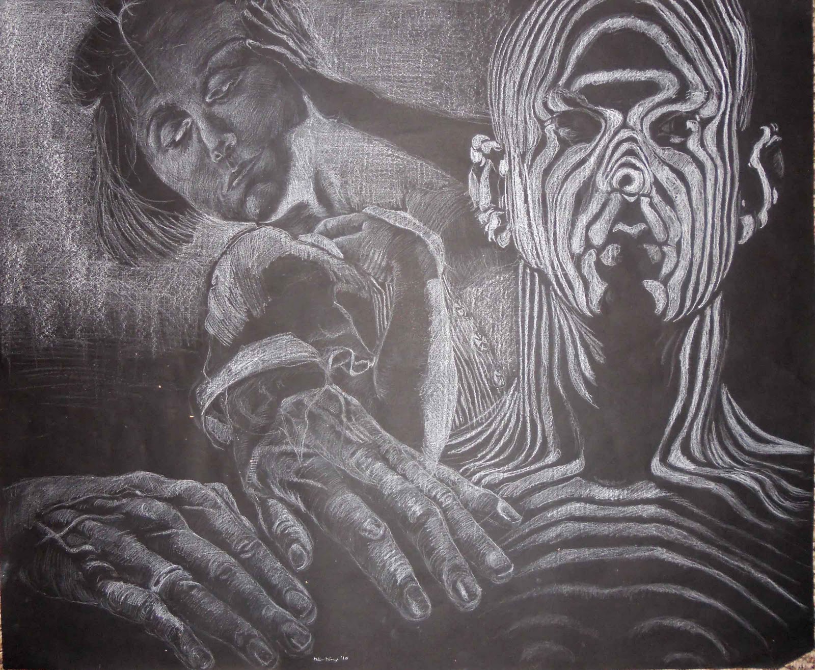 Matthew Nicely: Black Paper Drawings, White Paper Drawings