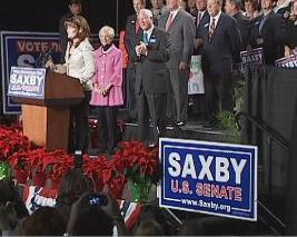SARAH PALIN Rallies With Chambliss... Democrat Martin Rallies With Vile ...