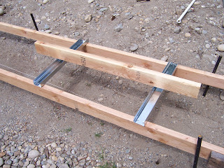 Dewatto House: Combo Footing Spreaders/Block Support