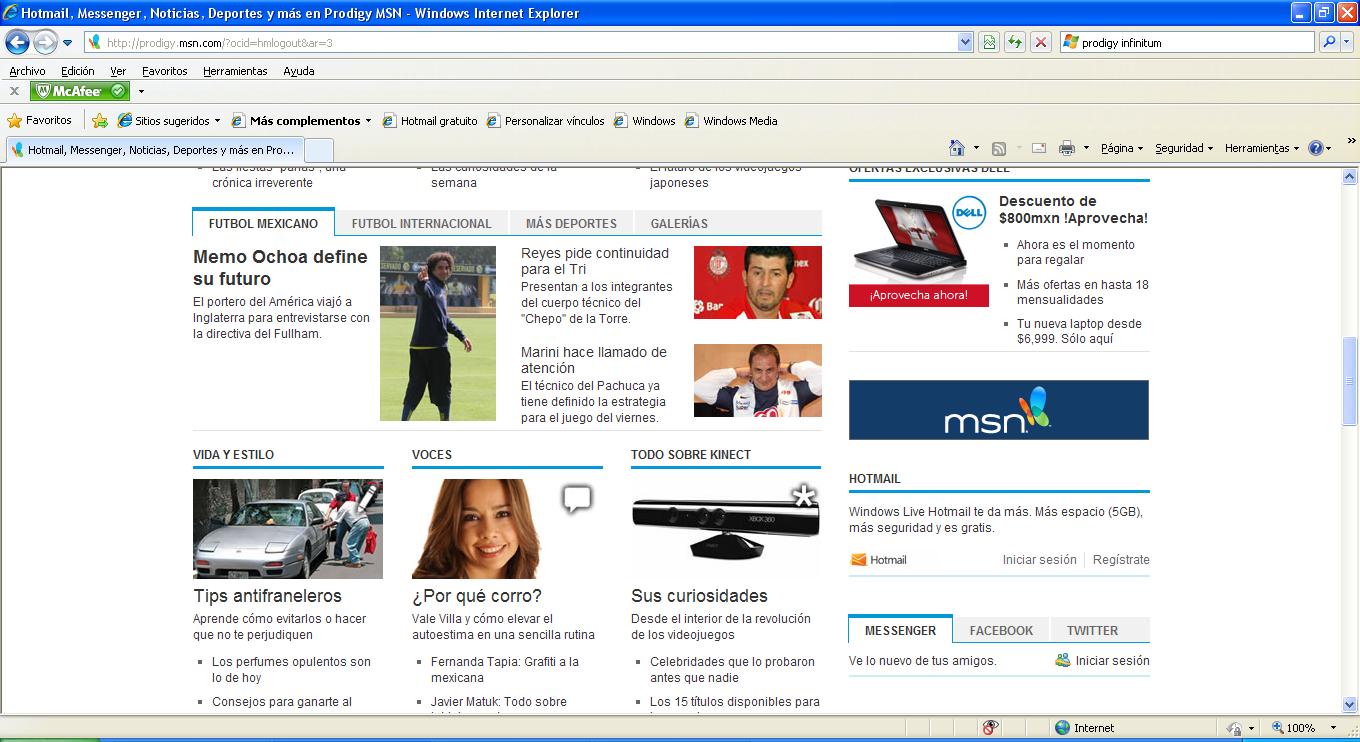 Gadgets y Tecnologia: Nuevo Aspecto de Prodigy MSN