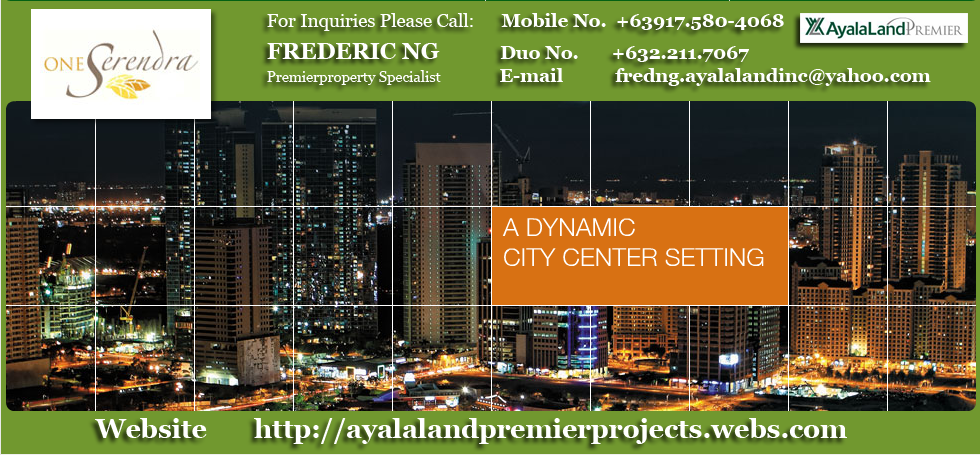Ayala Land Premier Projects: The West Tower @ One Serendra Sanctuary In ...