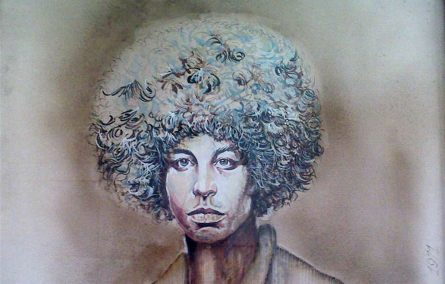 XtimemachineX: An Original 1971 Watercolor Portrait Of Angela Davis ...
