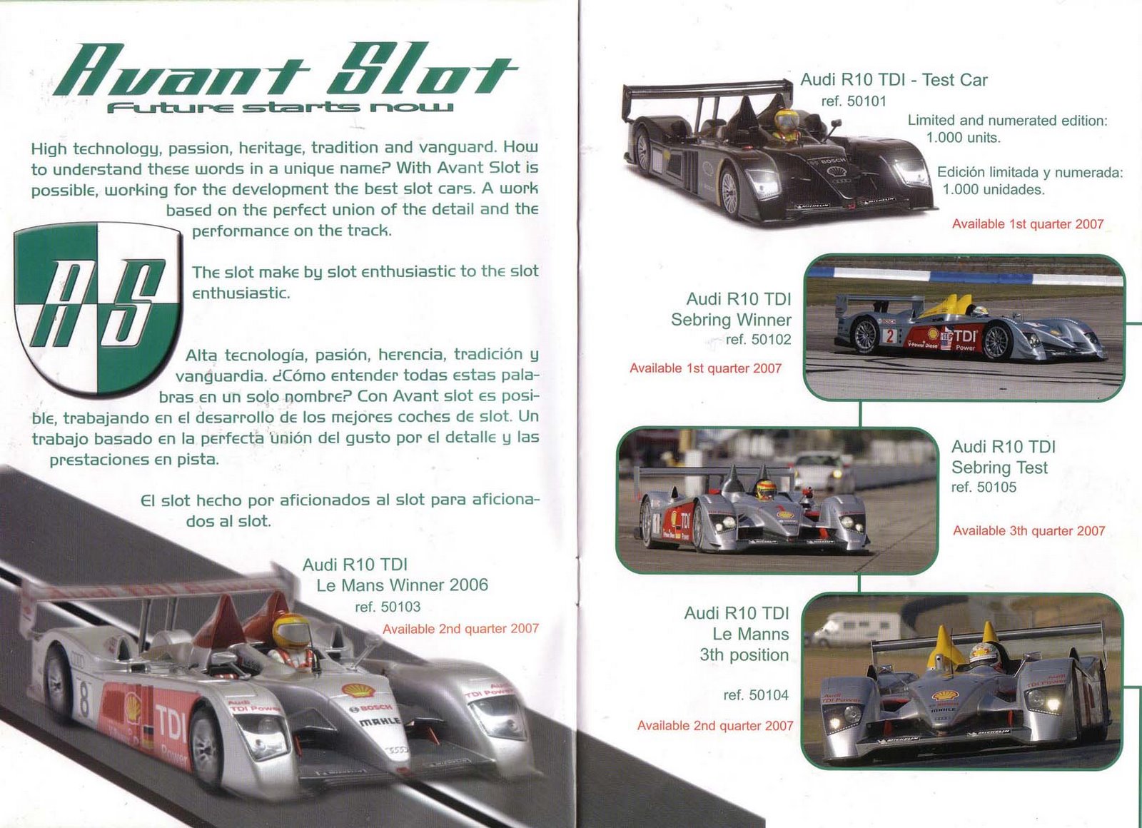 CATALOGO AVANT SLOT 2007 | SlotBrownBrothers SBB