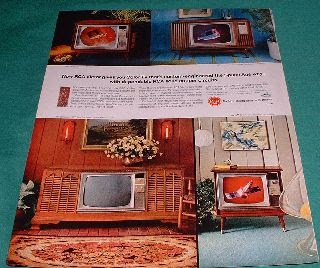 1966 RCA Color TV Ad print photo | Old Magazine Ads
