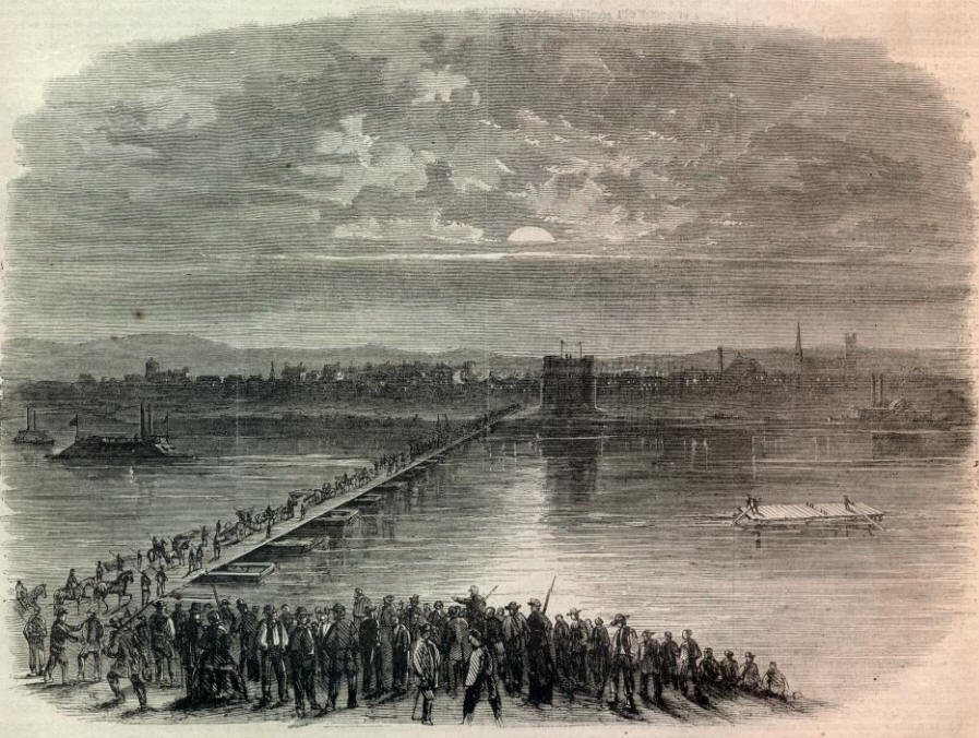 My Civil War Obsession: Bridging North and South: the Pontoon Bridge ...