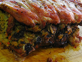 All That Splatters: Stuffed Baby Back Ribs