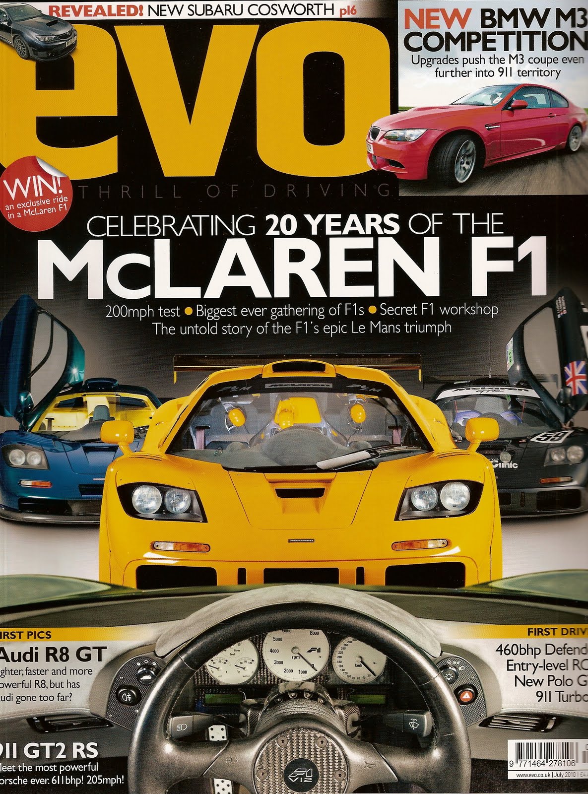 Live2Race: Evo magazine features Live2Race muscle car tees.