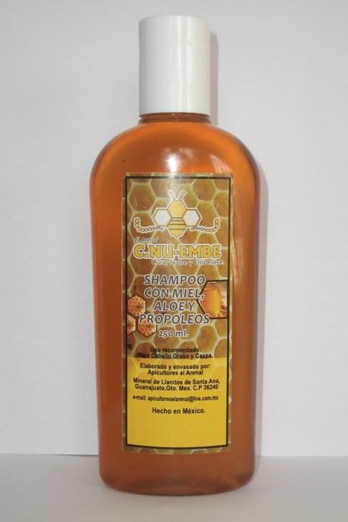 C.Nu-Embe productos de Abeja: Shampoo con Miel y Propóleo