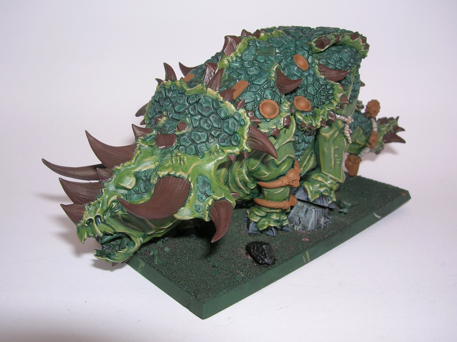 one inch warriors: Stegadon WIP