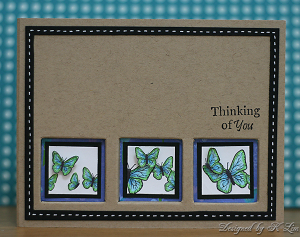 Papercrafting & Travels: Butterflies Recessed Window Card