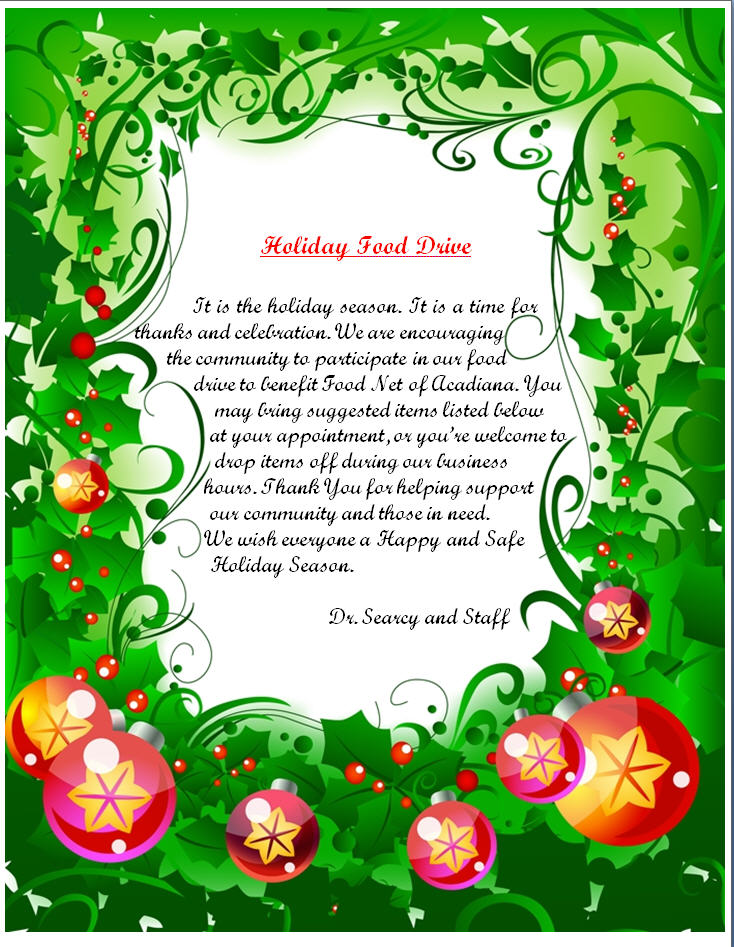 Searcy Orthodontics Holiday Food Drive searcy-orthodontics-holiday-food-drive