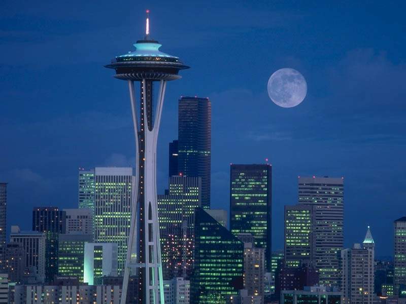 Towers at night - WALLPAPER WORLD