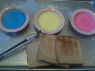 Preschool - What fun we have!: Painted Toast