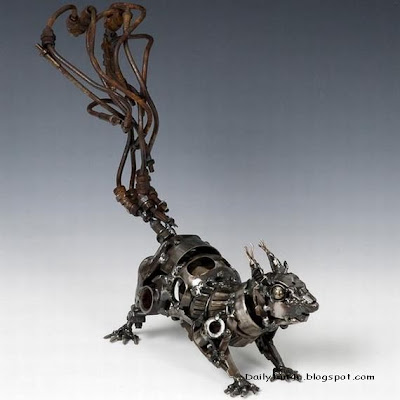 Sculptures Made Out Of Scrap Car Parts By Australian Artist James Corbett