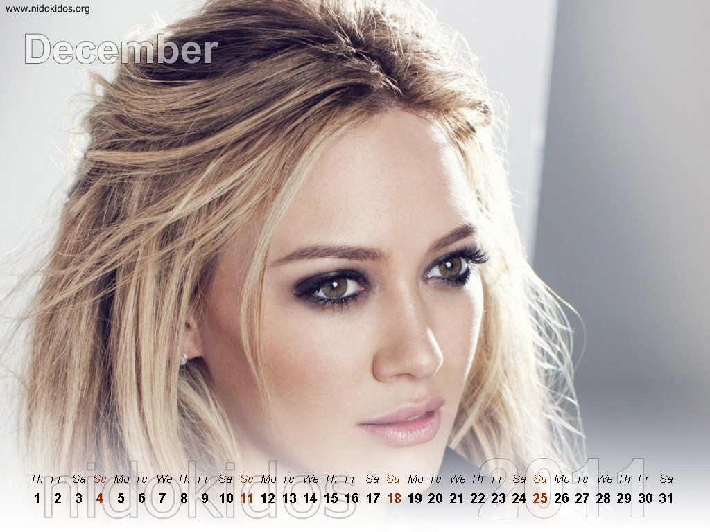 Hilary Duff's Calendar 2011