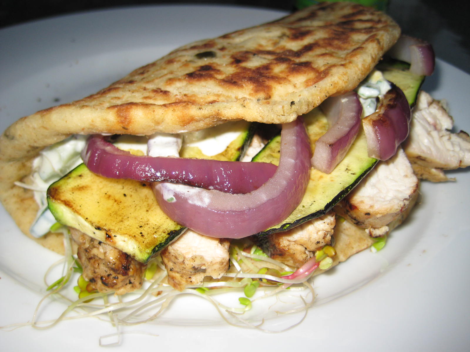 Dinner with the Welches: Grilled Chicken in Jalapeno Flat Bread with ...